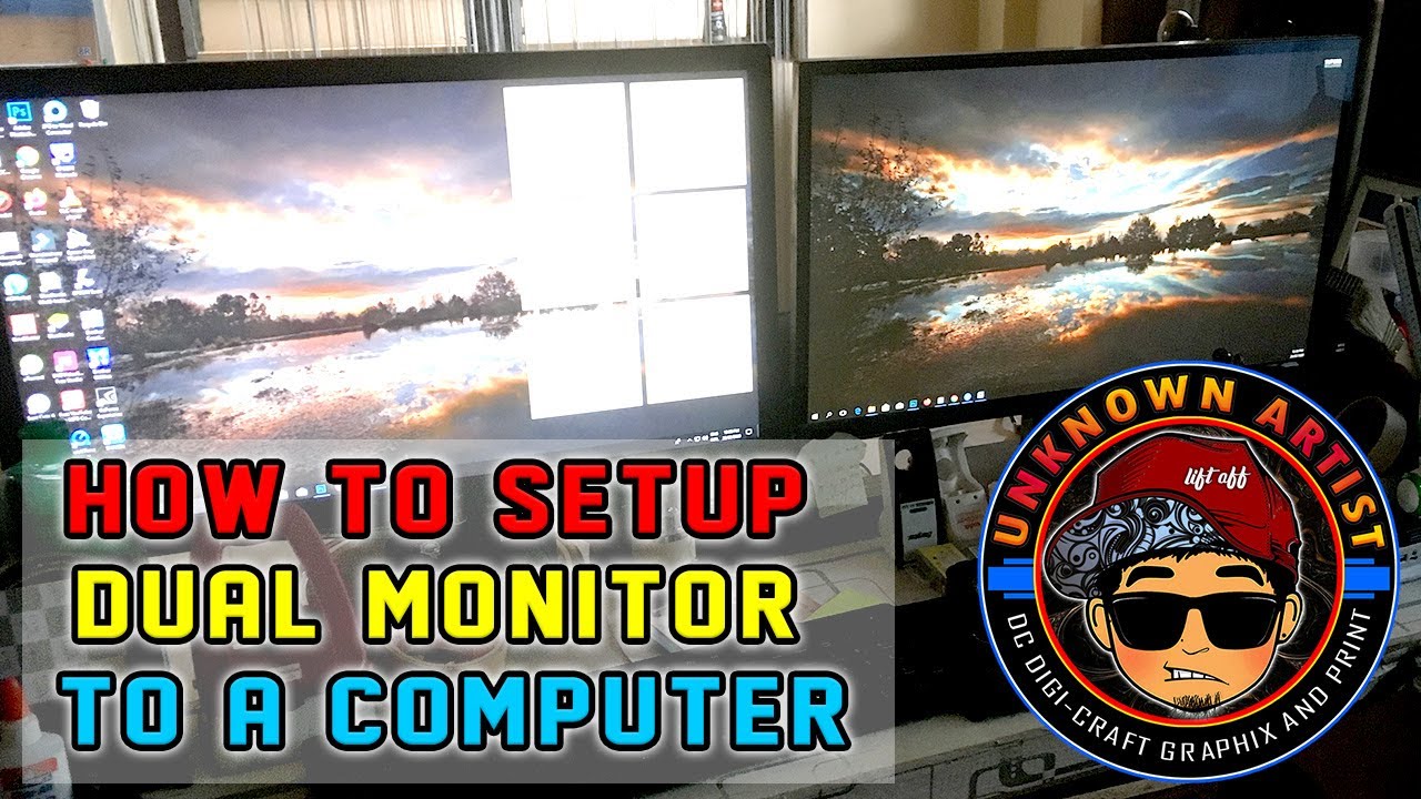 How to Setup Dual Monitor to your PC (windows 10) Easy Setup - YouTube