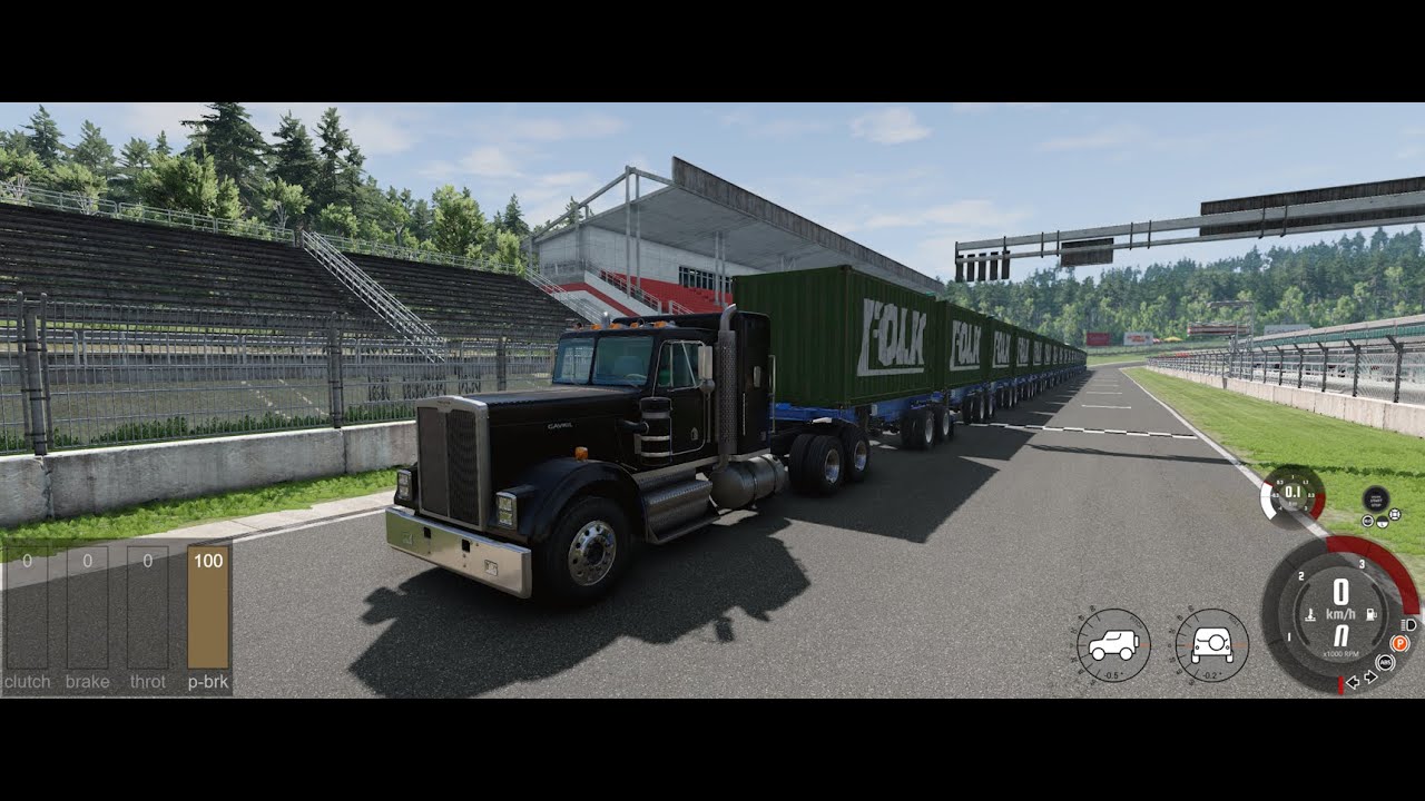 BeamNG Drive Road Train 2 - YouTube