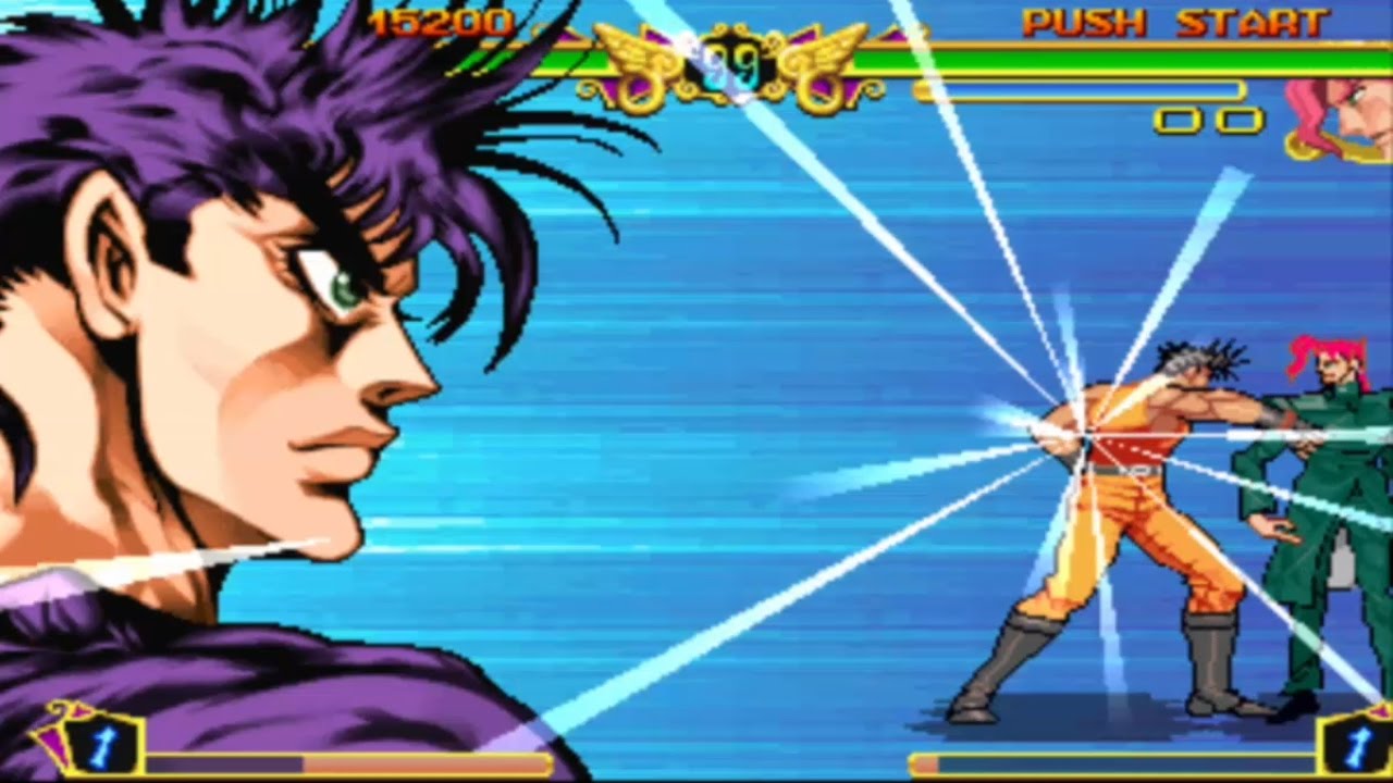 JoJo's Bizarre Adventure (PSX Video Game) Young Joseph Joestar Arcade ...