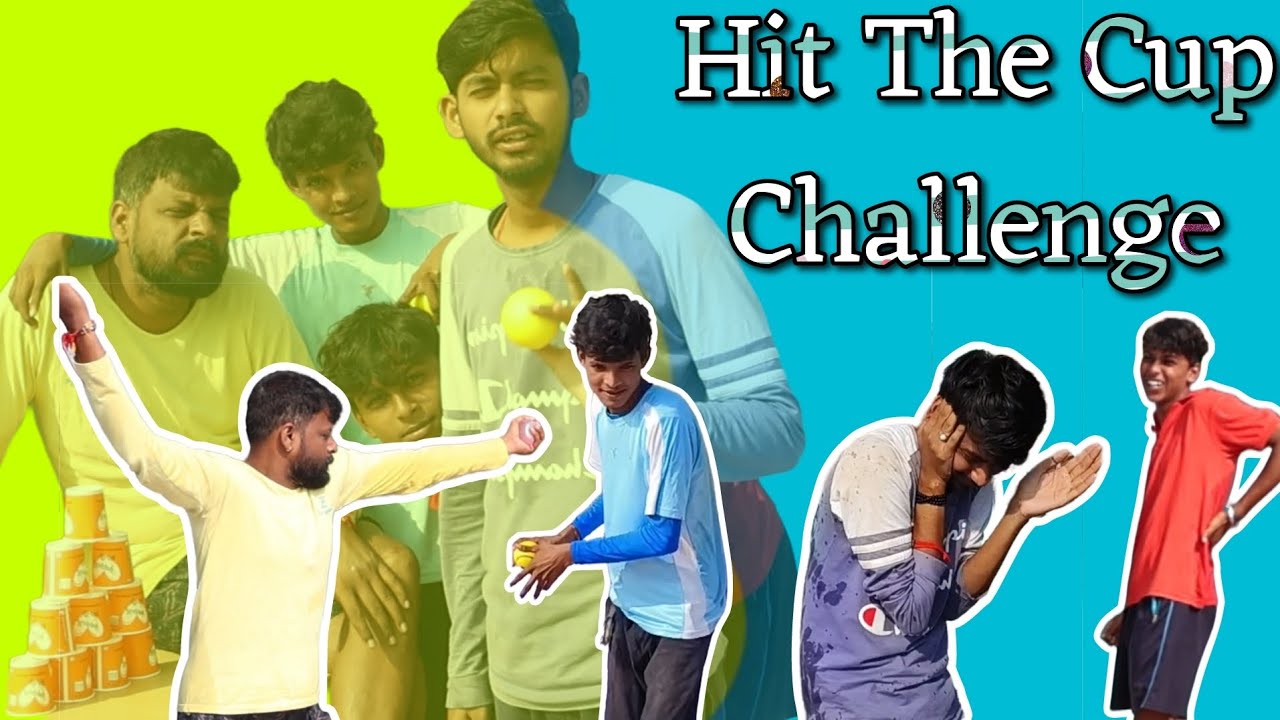Hit The Cup Challenge || Water Balloon Game || AMolu Game - YouTube