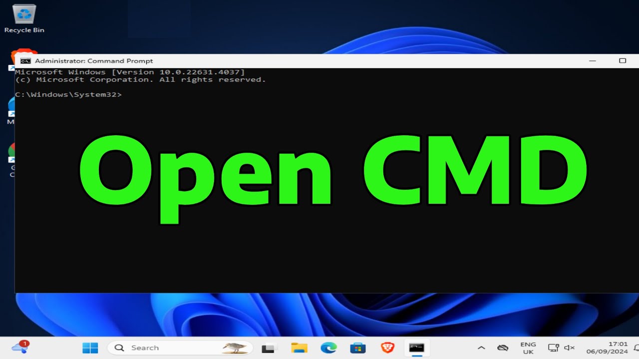 How To Open CMD Command Prompt in Windows - YouTube