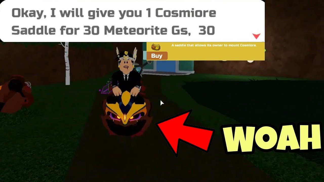 Cosmiore Saddle Showcase! (Meteor Event) Loomian Legacy - YouTube