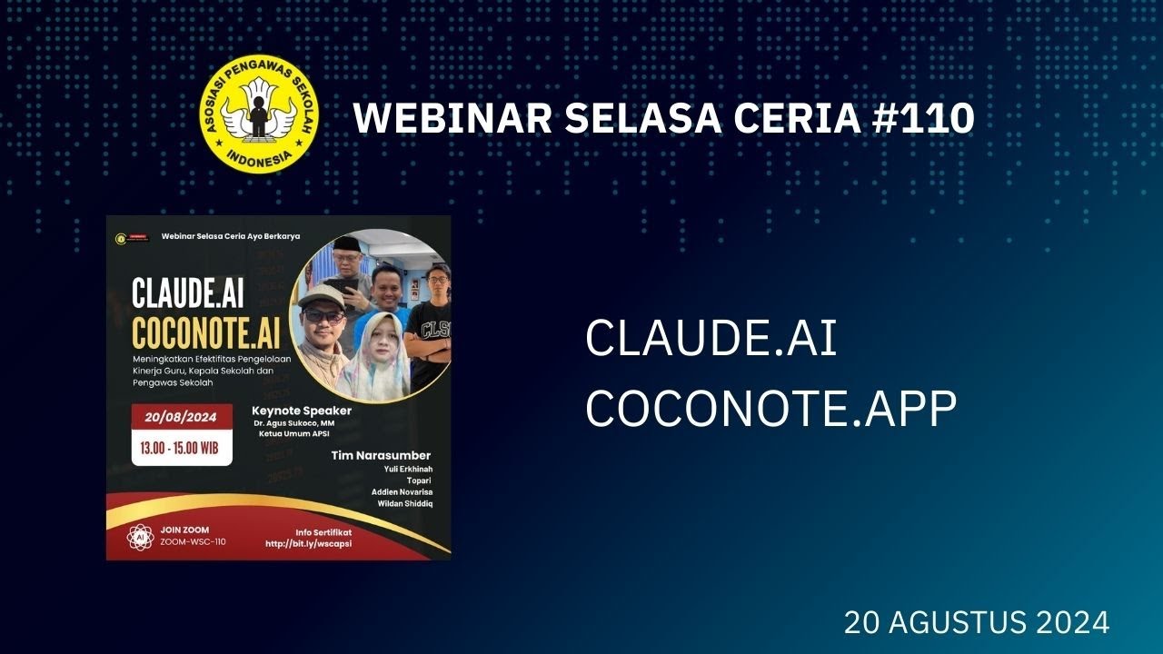 WSC 110: claude.ai & coconote.app - YouTube