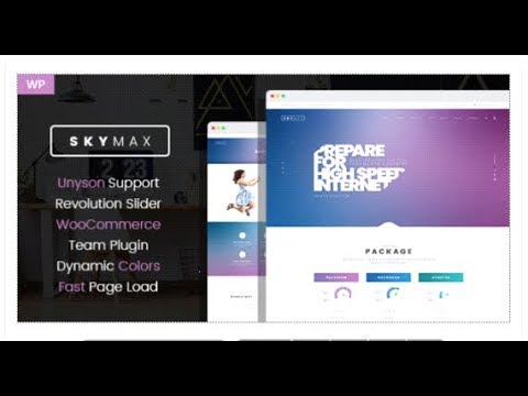 SkyMax - Internet Technologies WordPress theme | Themeforest Templates ...