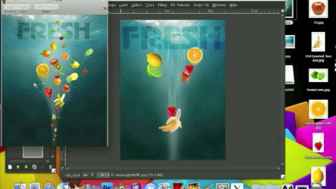 How to create a Underwater Photo Manipulation Image (GIMP) - YouTube
