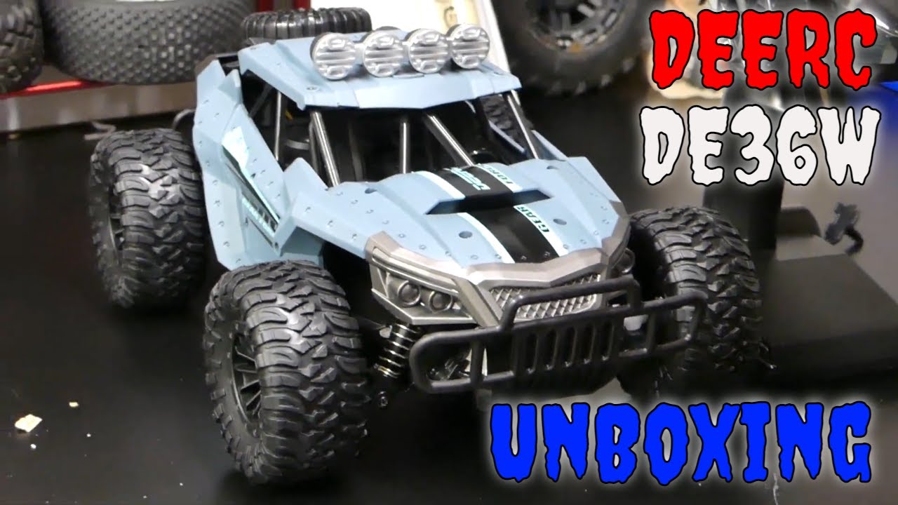 DEERC DE36W 1/16 RC Car UnBoxing - With 720P HD FPV Camera! - YouTube