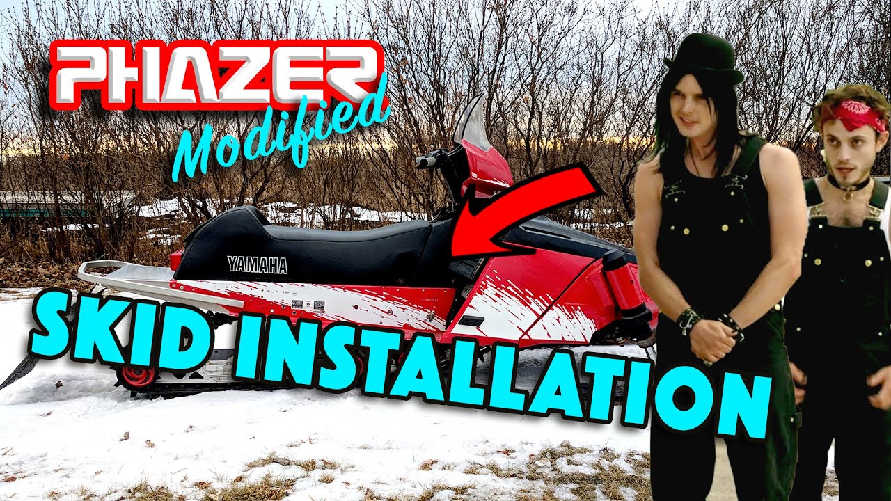 How To Install Skid 1984-1998 Yamaha Phazer 1 2 - YouTube