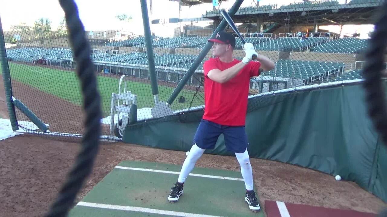 Cade Bunnell, INF, Atlanta Braves — (2022 Arizona Fall League) BP - YouTube