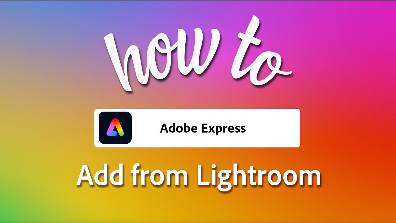 How to add to Adobe Express from Lightroom mobile - YouTube