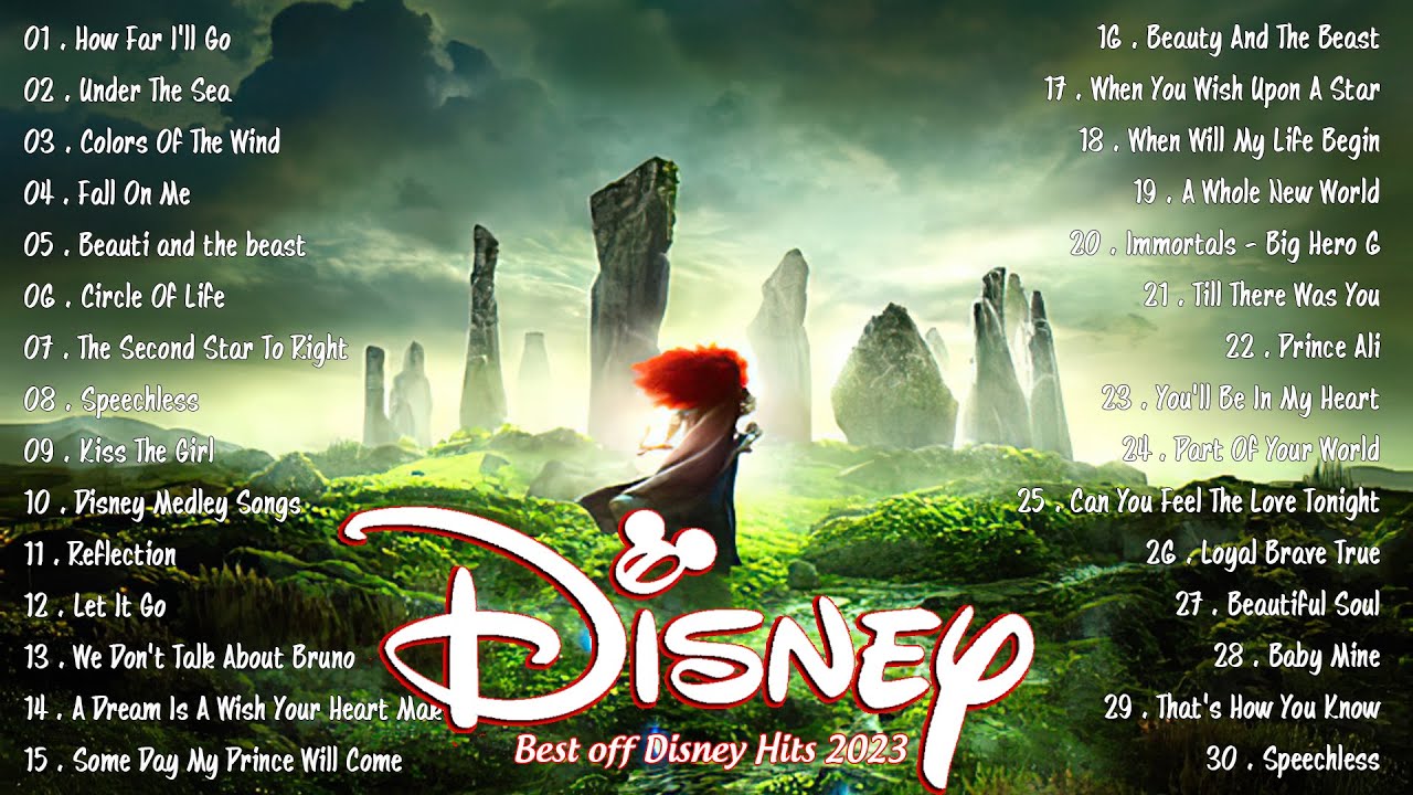 ⭐ Disney Songs Playlist ⭐ 1 Hours Smooth Disney Music for Relax ...
