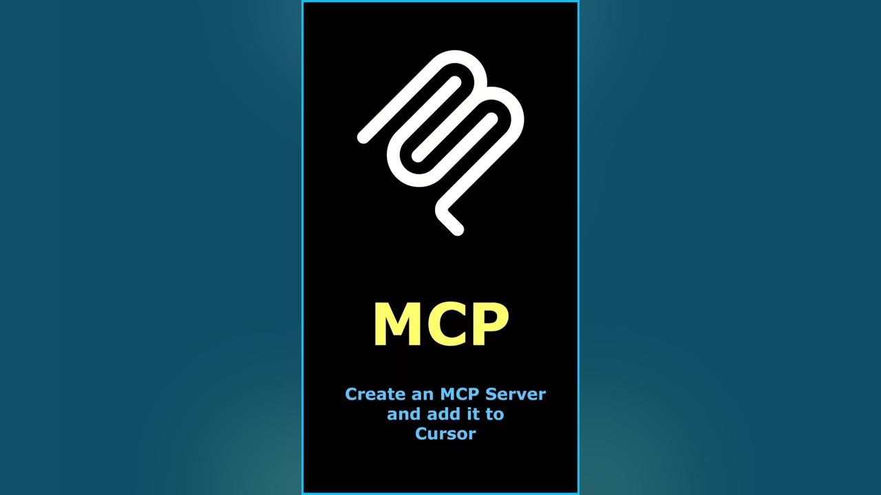 Create an MCP server and add to cursor in under 1 minute #mcp #cursor #mcp-server - YouTube