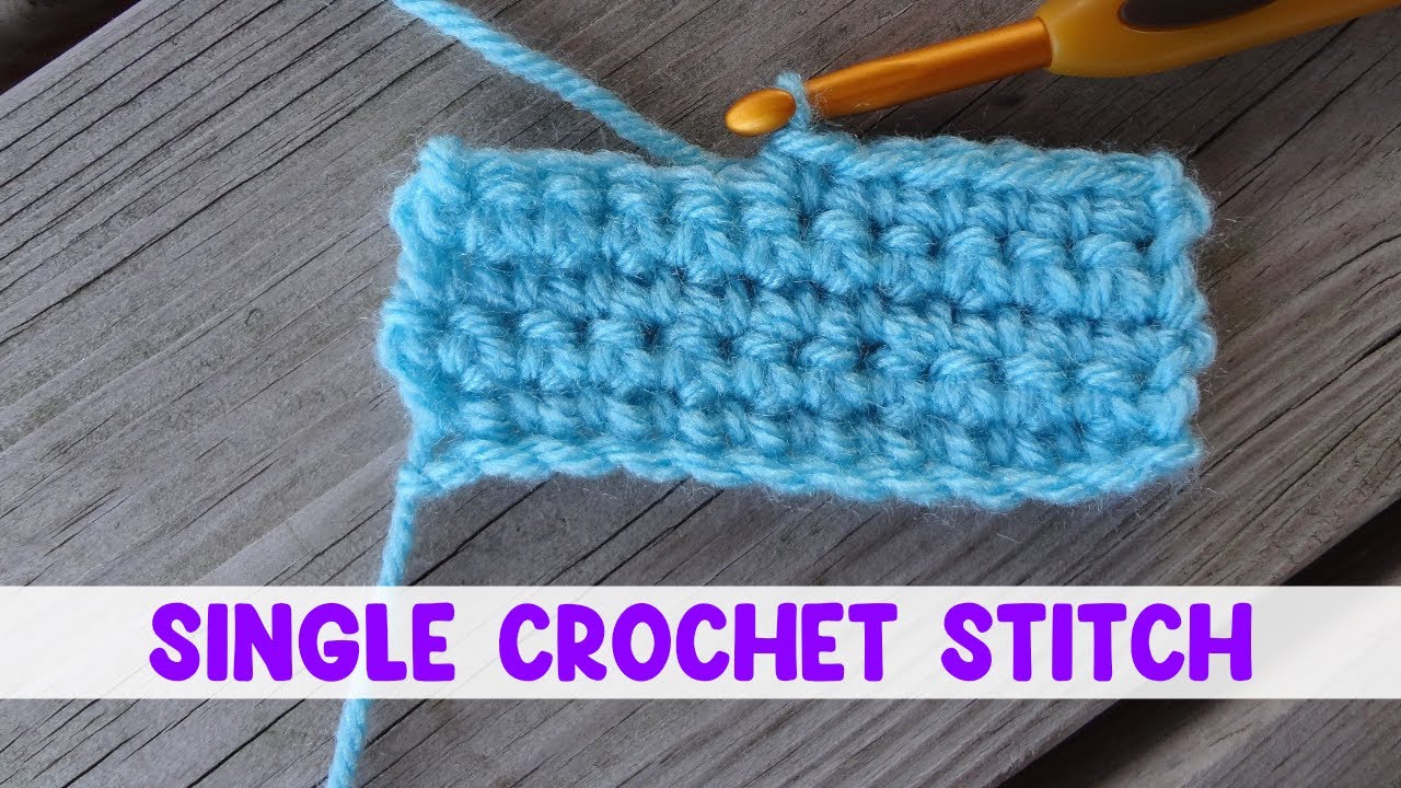 How to Work the Single Crochet Stitch - YouTube