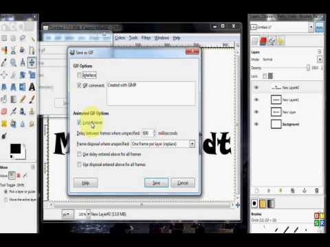 Gimp Text Animation Tutorial - YouTube