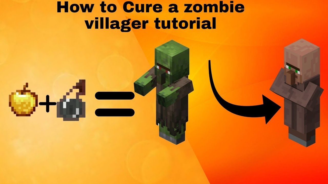 How to make a potion of weakness and cure a zombie villager - YouTube