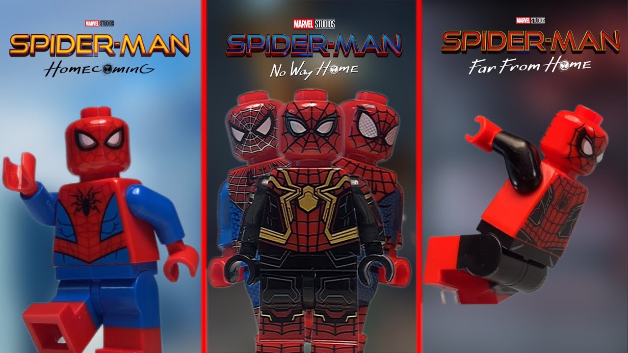 BUILDING THE SPIDER-MAN HOME TRILOGY IN LEGO - YouTube