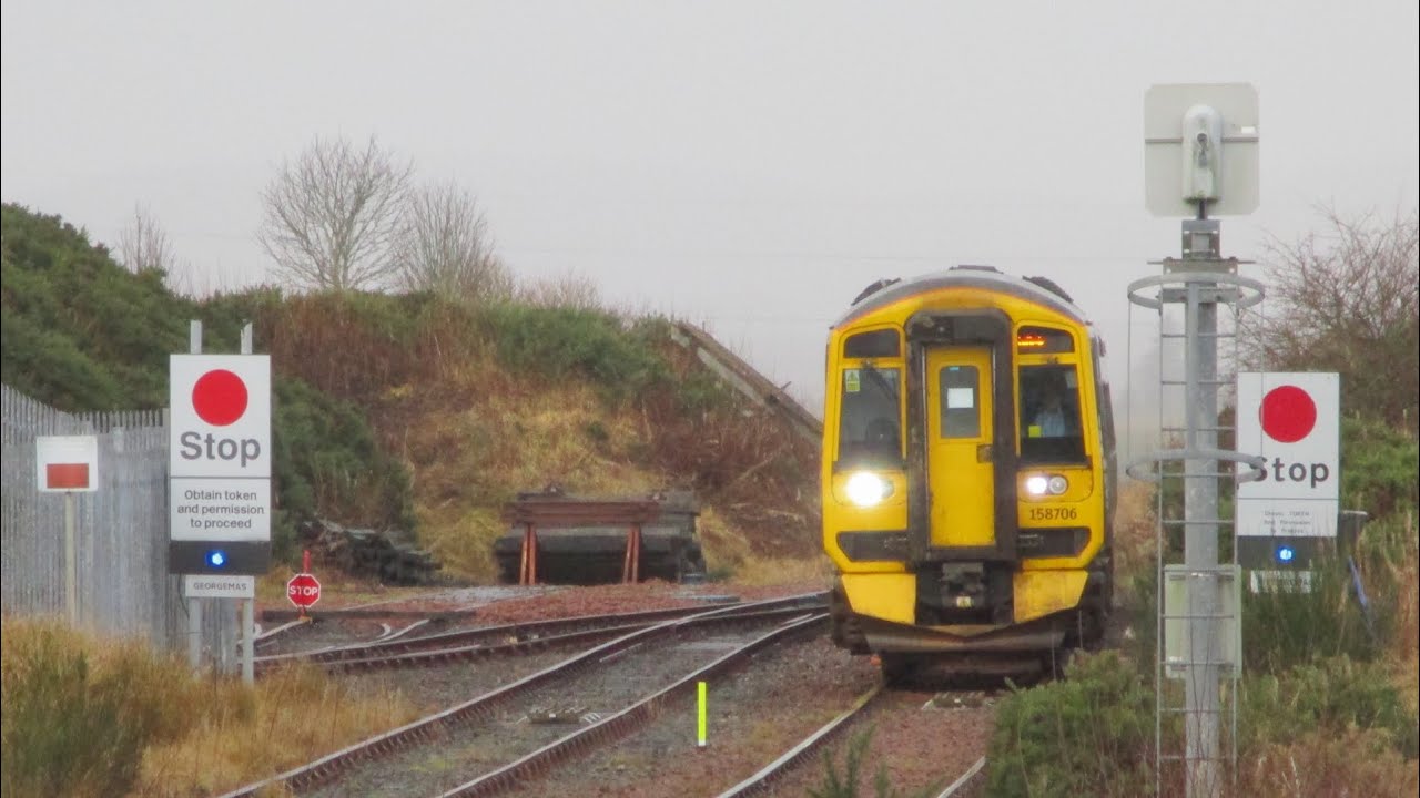 Trains at Georgemas Junction 28/1/23 - YouTube