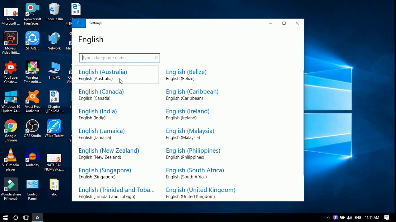 Change Your PC Language how To Set Hindi Language In Pc YouTube
