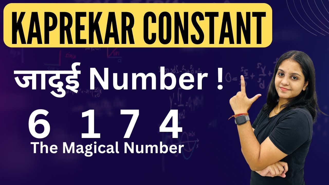 Kaprekar’s Constant #magicmathstricks #kaprekar #maths #mathematics #india #viral #tricks # ...