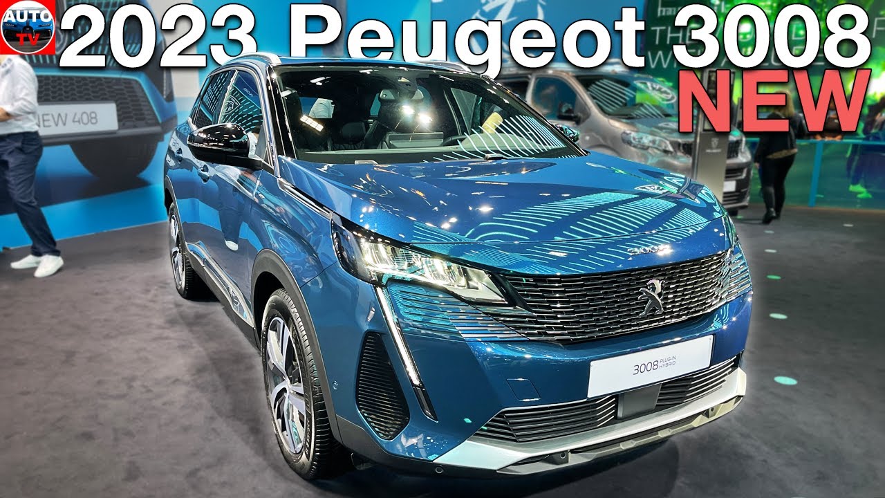 NEW 2023 Peugeot 3008 SUV Allure Pack Hybrid - Visual REVIEW, interior ...