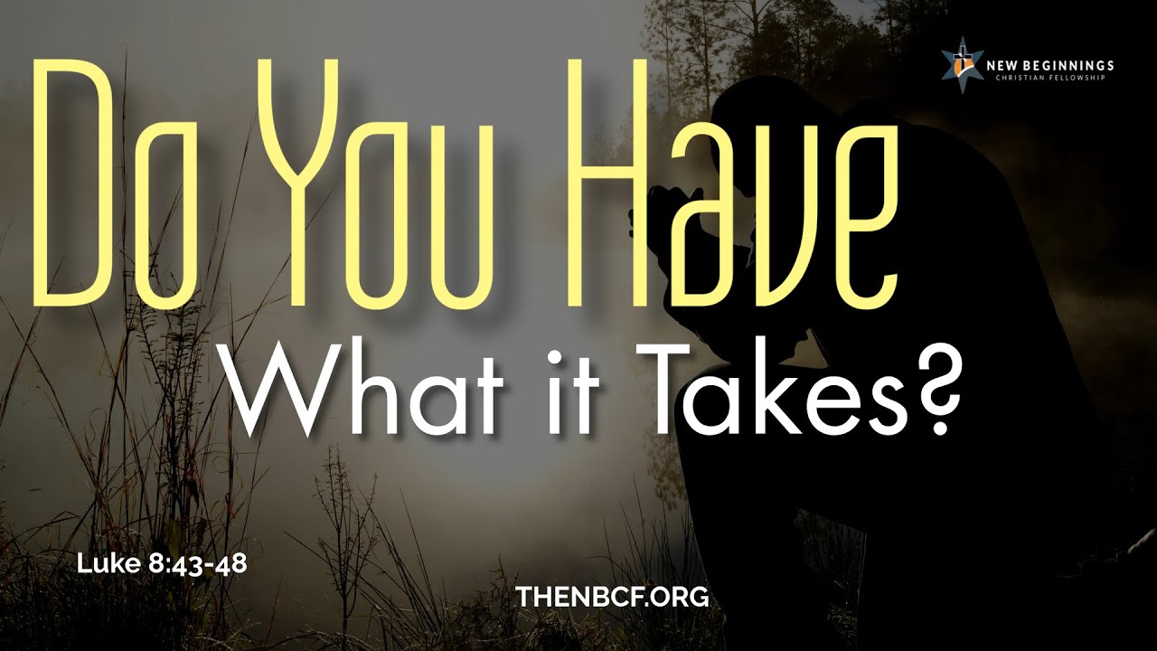 Do You Have What it Takes? | Minister Benerd Smith - YouTube