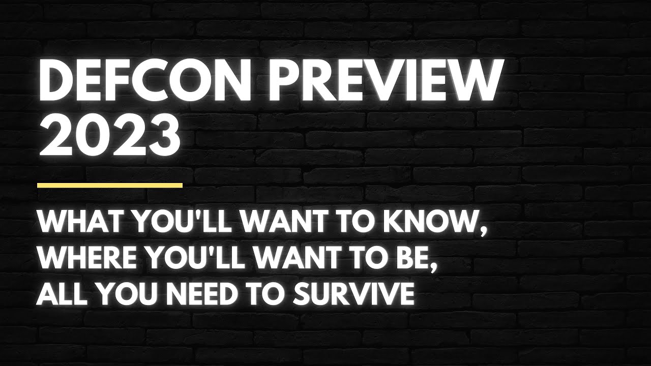 Episode 52 - DEF CON Preview 2023 - YouTube