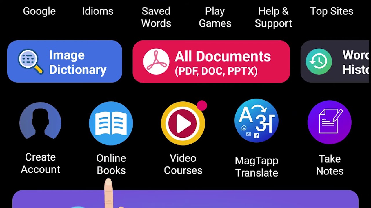 MAGTAPP IMAGE DICTIONARY APP OVERVIEW - YouTube