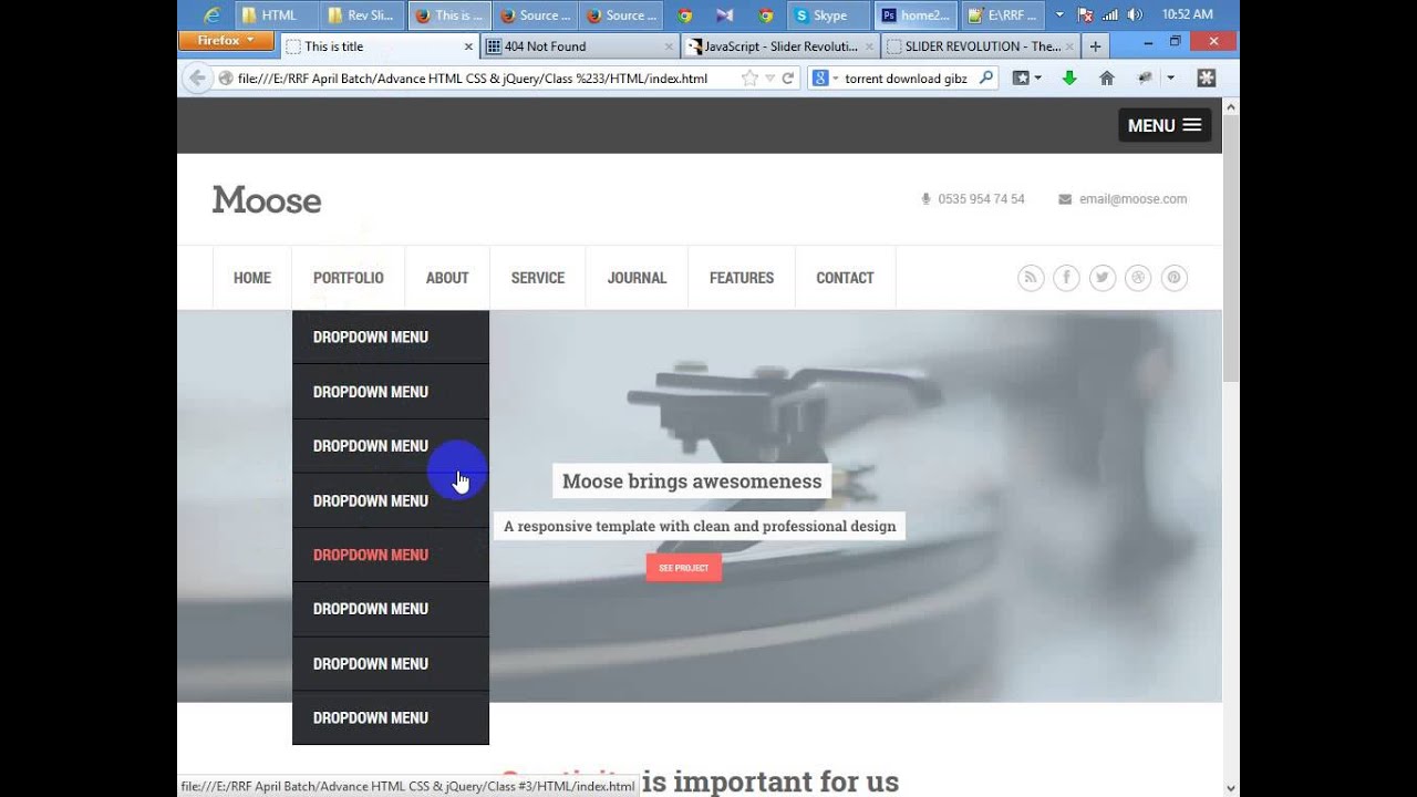 Advance Html Css And Jquery Class 3 Rrf April Batch Youtube