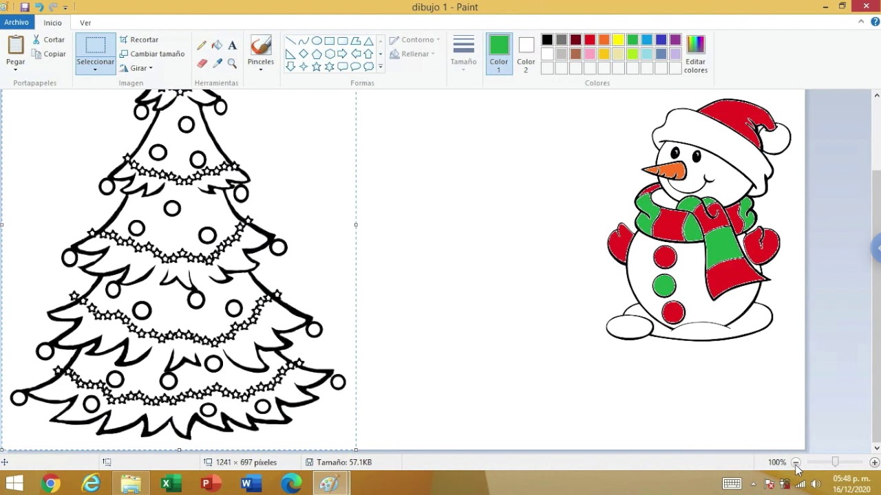 como poner 2 imagenes en paint - YouTube
