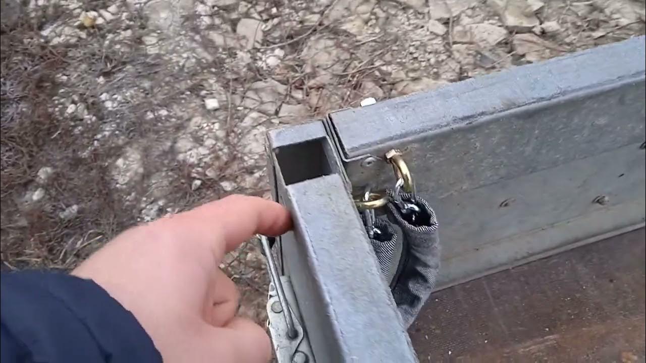 Задний борт легкового прицепа на подвесы. Своими руками. - YouTube