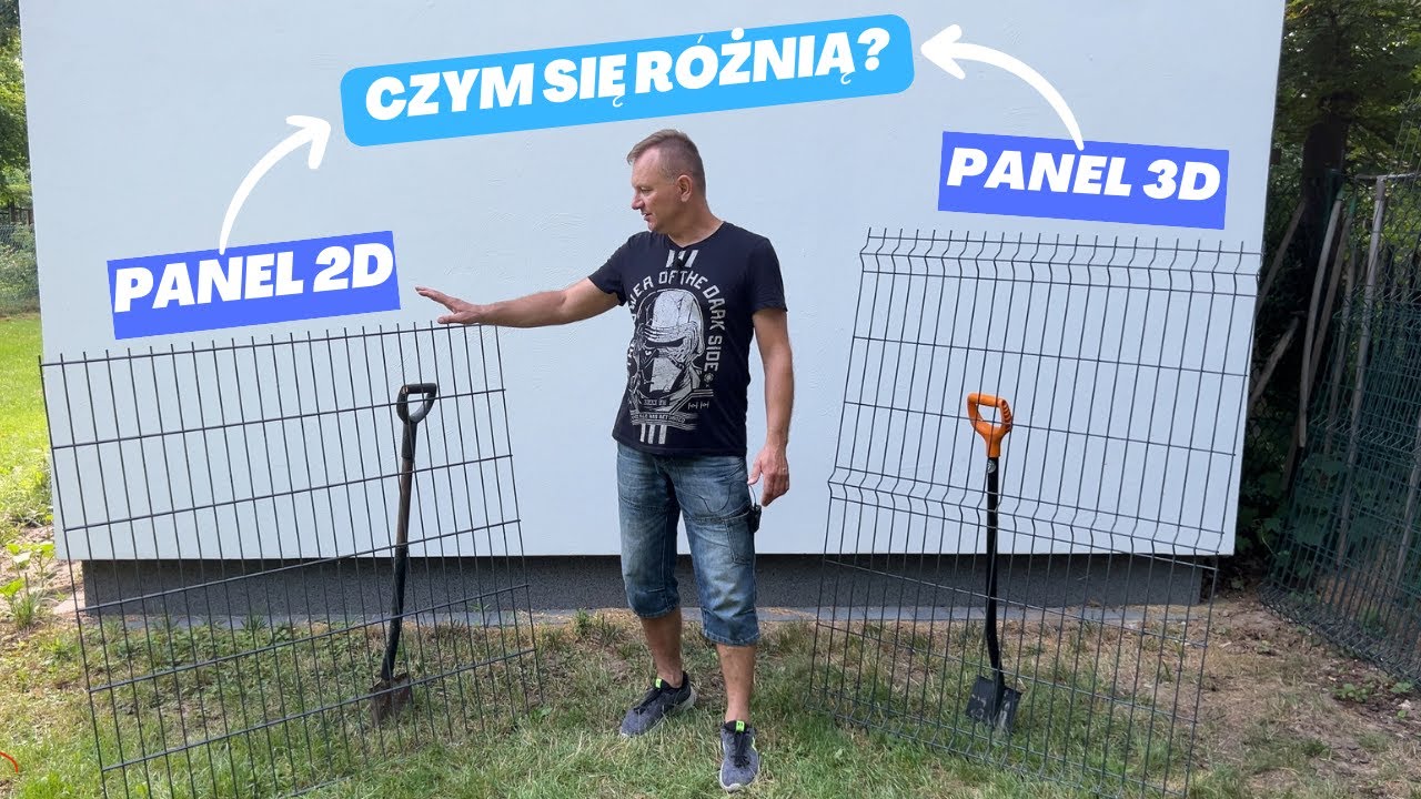 Czym różni się ogrodzenie z Panela 2D od 3D? - YouTube