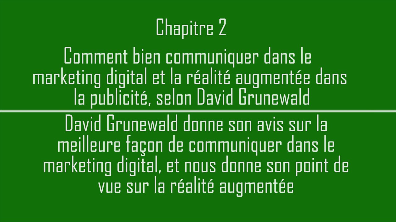 Interview David Grunewald – Chapitre 2 - YouTube