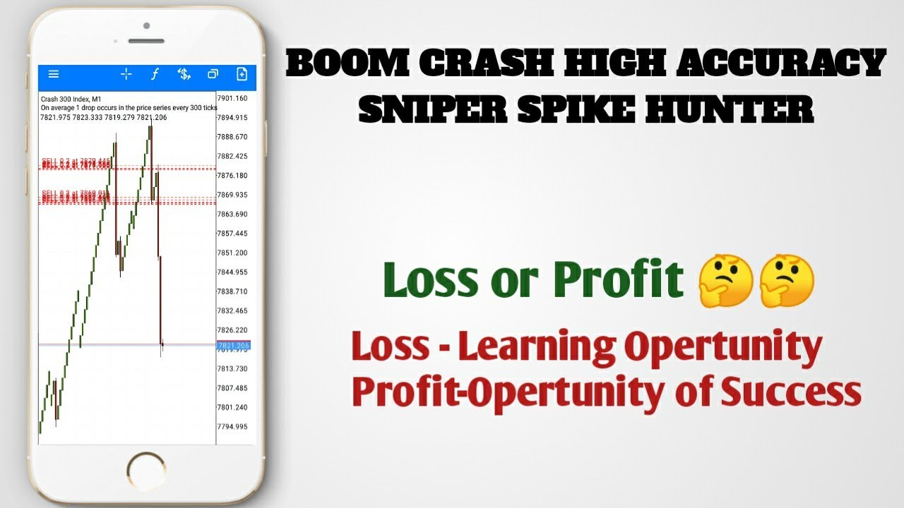 BOOM CRASH Sniper Spike Hunter [[Deriv Trading Mobile Spike detector ...