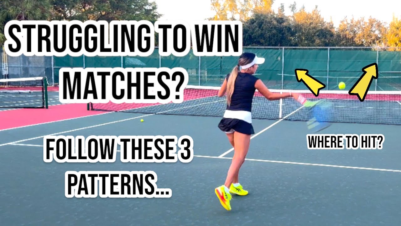 Make Tennis Simple With 3 Pattern Strategies - How to Win Points in ...