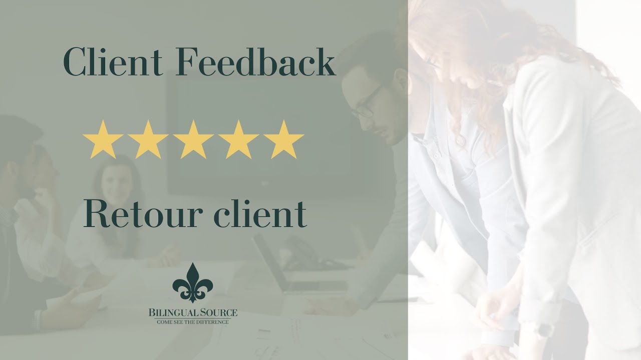 Client Feedback / Retour client - YouTube