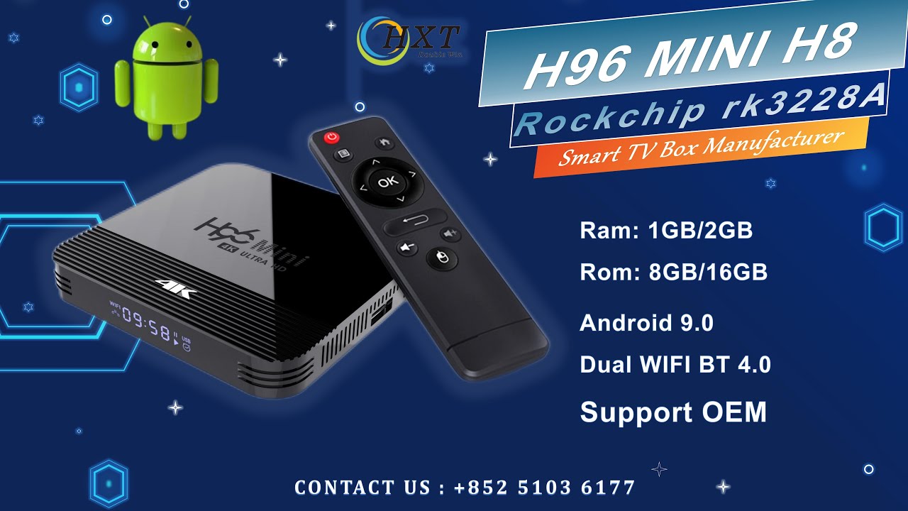 H96 MINI H8 Android TV Box Rockchip RK3228A Ram 1GB/2GB Rom 8GB/16GB ...