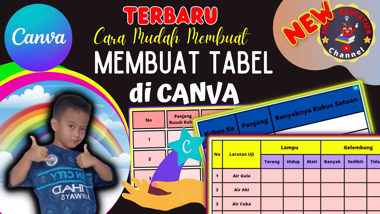 CARA TERBARU MEMBUAT TABEL DI CANVA - YouTube