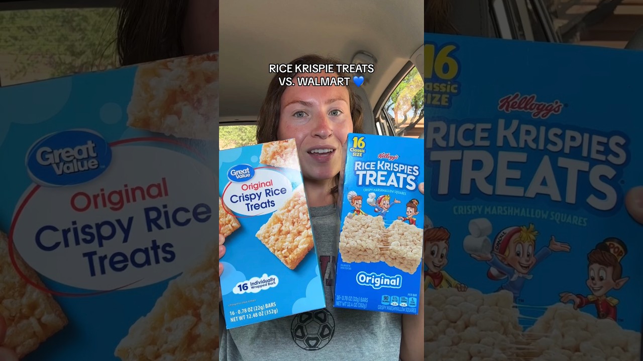 Rice Krispies Treats vs. Walmart Brand 💙🥣 | Food Review # ...