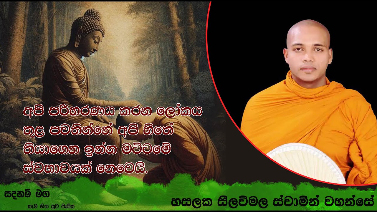 අපි පරිහරණය කරන ලෝකය තුළ පවතින්නේ...1707Ven Hasalaka Seelawimala Thero ...