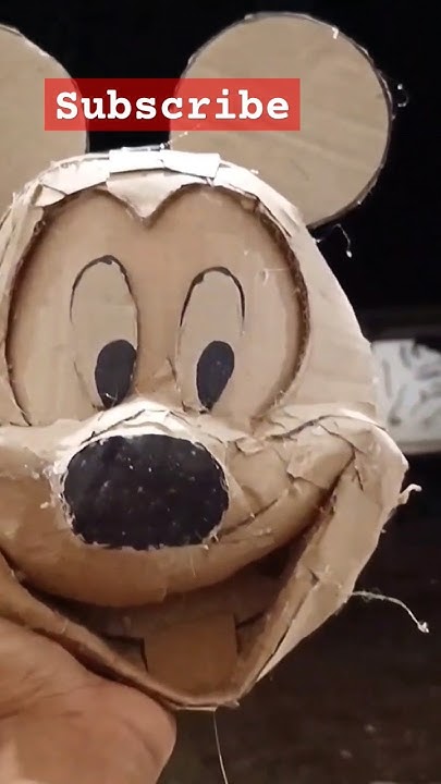 membuat Mickey Mouse Dari Kardus. #art #craft #diy #kreatif #kreasi ...