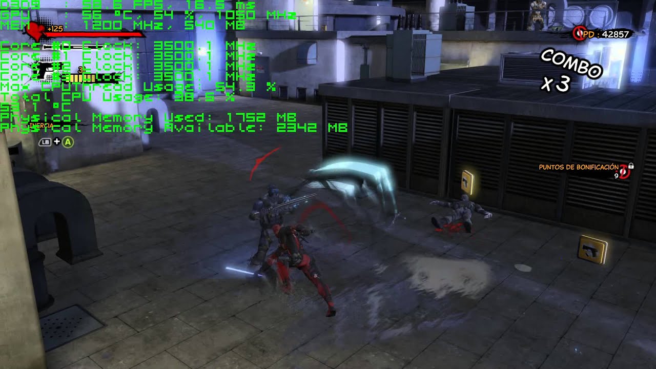 Deadpool FPS Gameplay - Phenom II X4 965 BE + 7850 1GB - YouTube