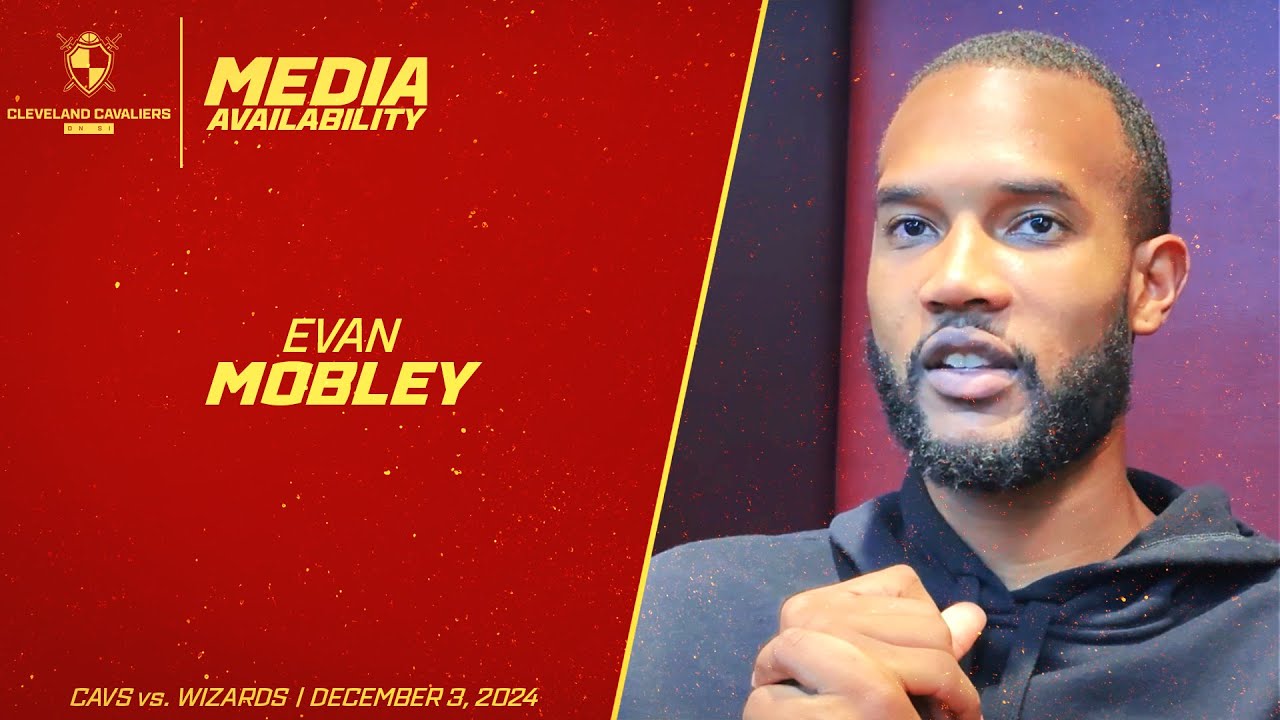 Cleveland Cavaliers Forward Evan Mobley Meets with Media Following his ...
