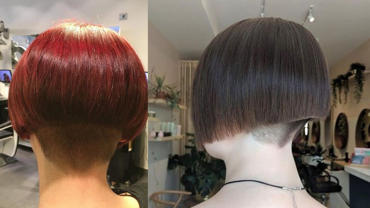 Back View Stacked Angled Bob
