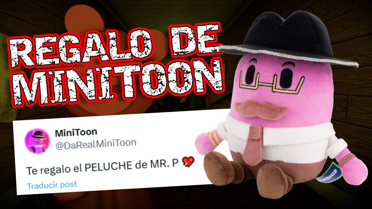 MINITOON te REGALA el PELUCHE de (MR. P) 😱 PIGGY ROBLOX #roblox #piggy #update - YouTube