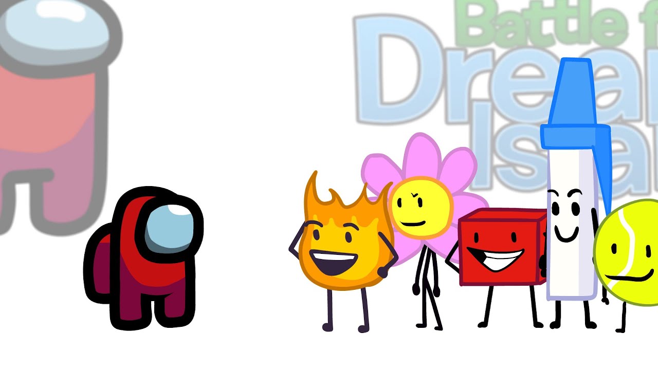 Mini Crewmate Kills BFDI Characters | Among Us - YouTube