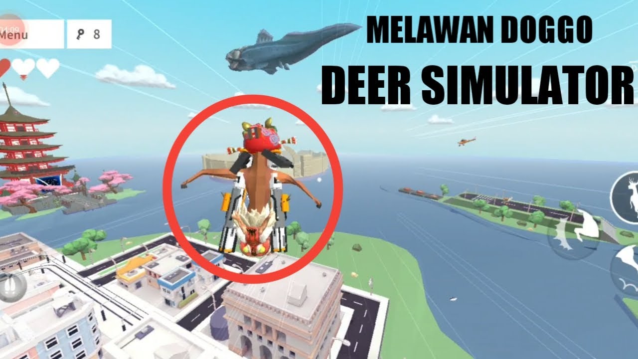 DEER SIMULATOR INDONESIA - Rusa jadi robot melawan DOGGO - YouTube