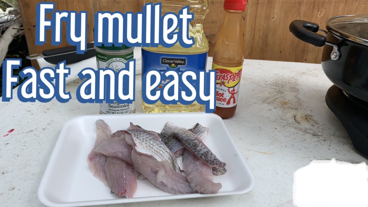 Frying fresh mullet easy and fast - YouTube