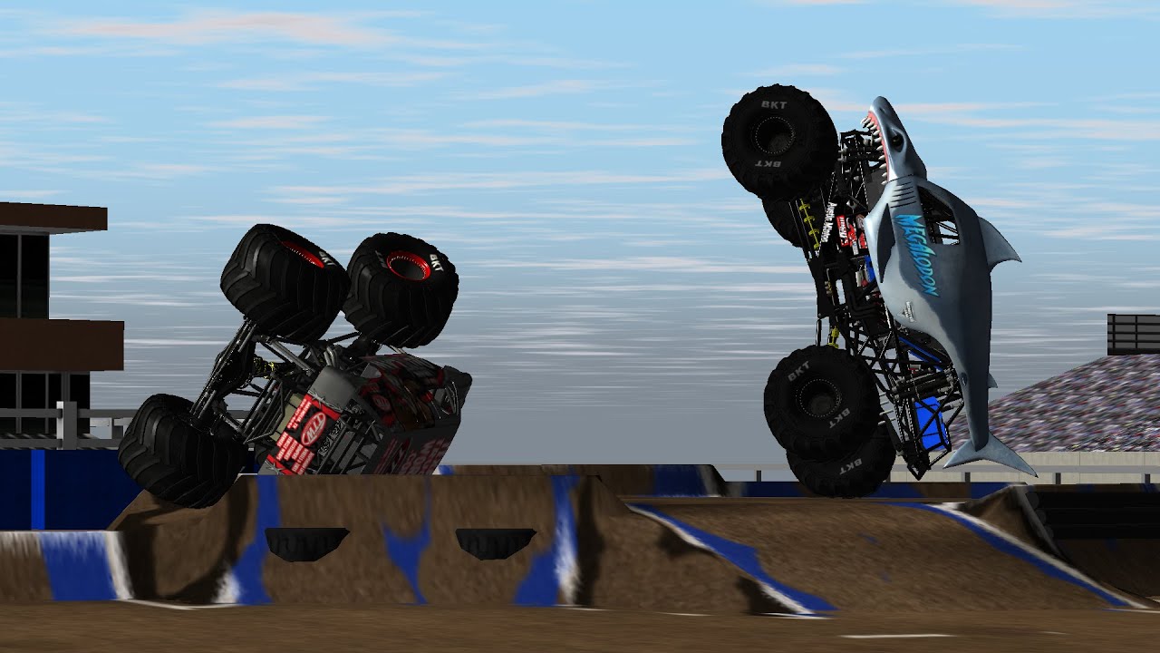 Rigs of Rods Monster Jam Iron Outlaw Debut At Calgary, CA 2019 - YouTube