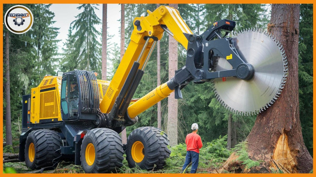 Extreme Dangerous Fastest Big Chainsaw Cutting Tree Machines | Monster ...