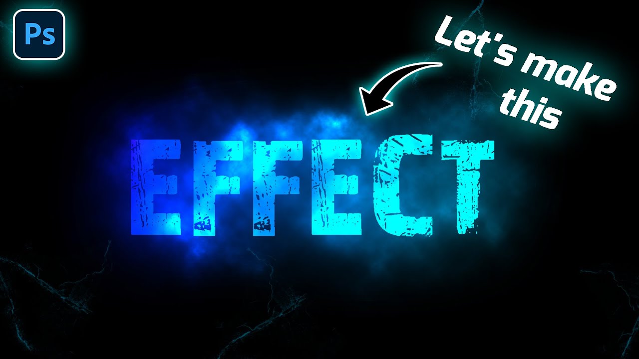 Glowing text effect in photoshop - YouTube