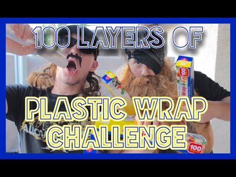 100+ LAYERS OF PLASTIC WRAP CHALLENGE - YouTube